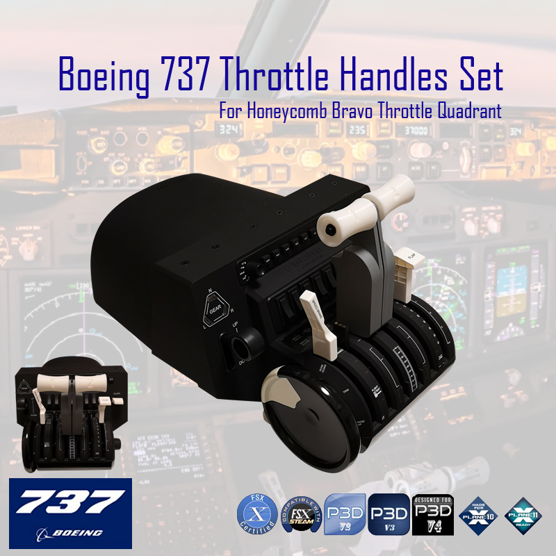 Boeing 737 Throttle Handles Set Lite for Honeycomb Bravo Throttle ...